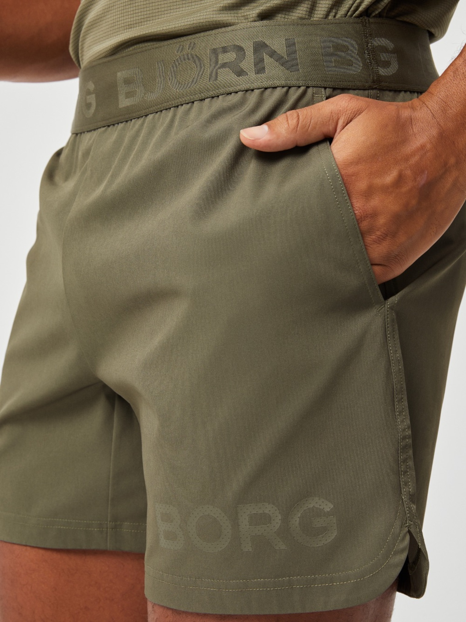 Bjorn Borg Short Shorts, heren broek kort, olijfgroen