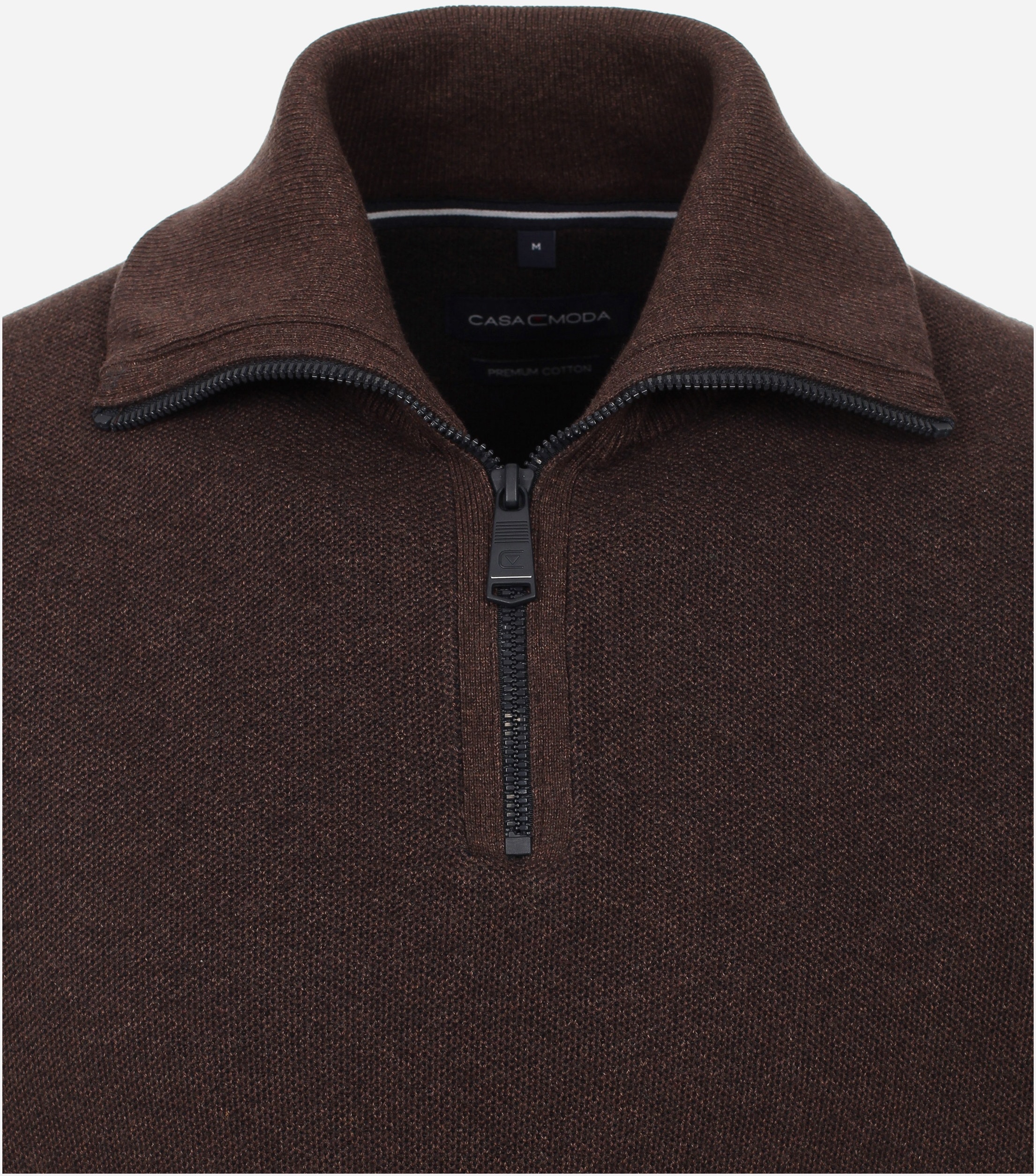 CASA MODA comfort fit schipperstrui, bruin melange