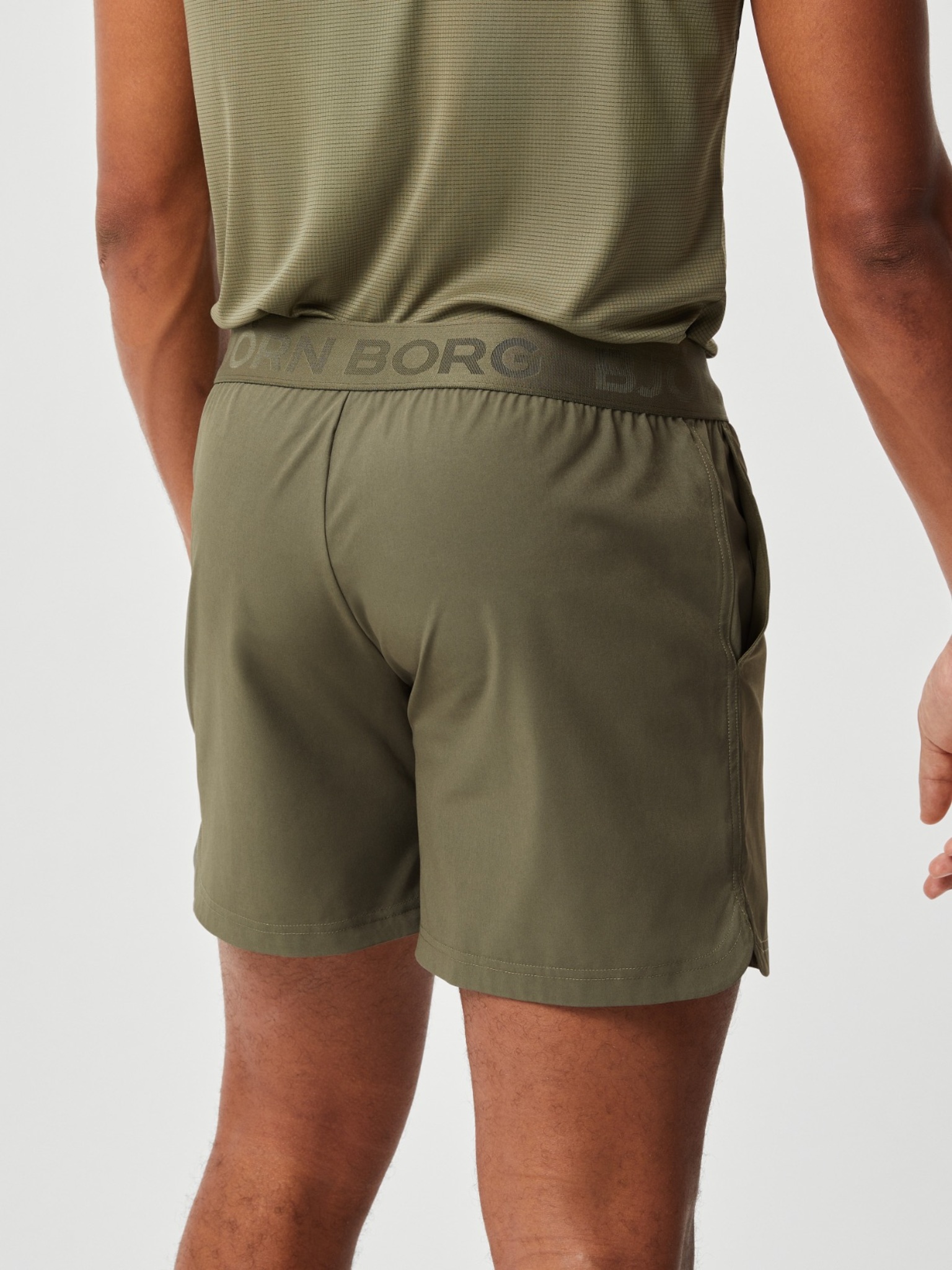 Bjorn Borg Short Shorts, heren broek kort, olijfgroen