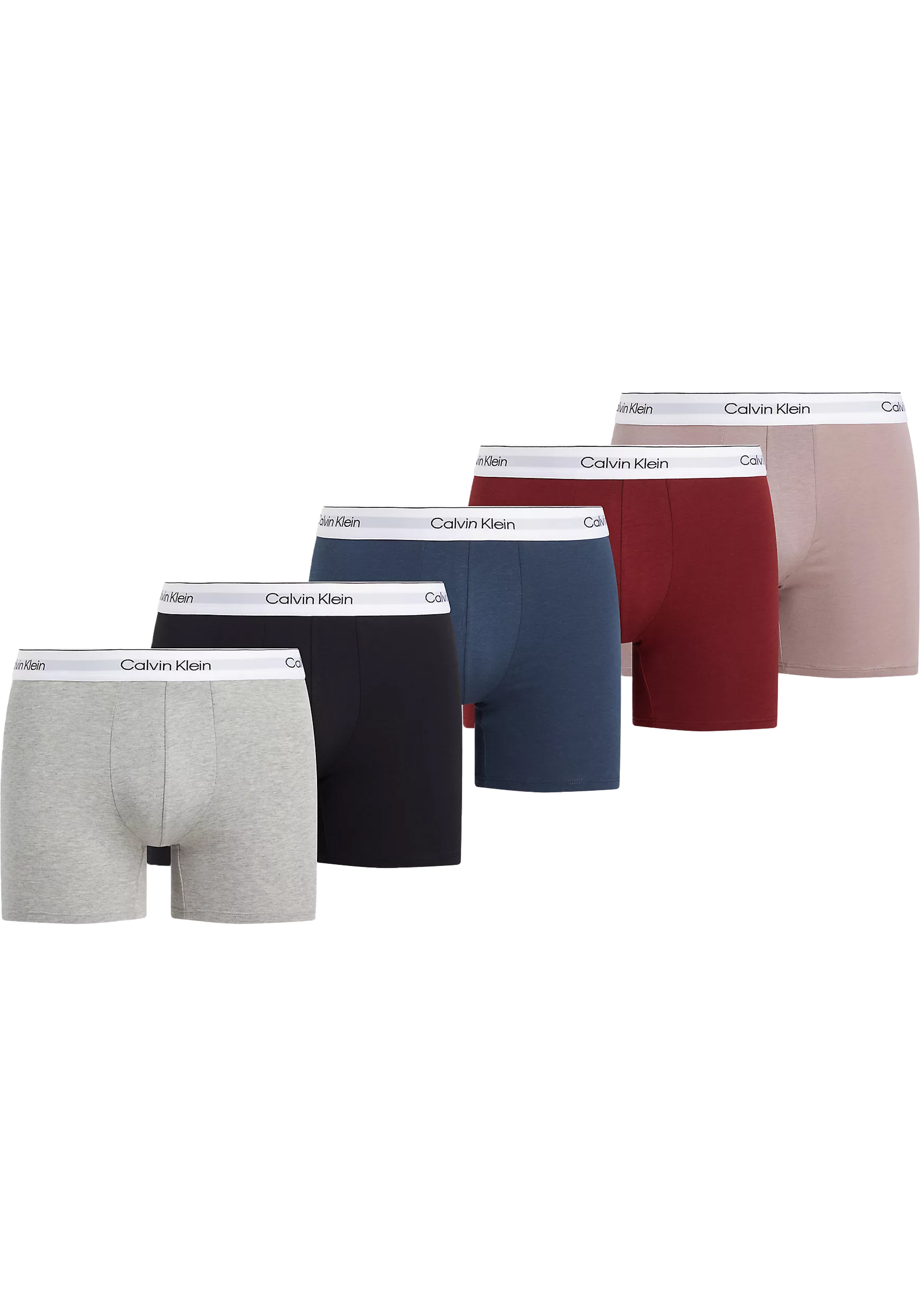 Calvin Klein Boxer Briefs (5-pack), heren boxers extra lang, zwart ...