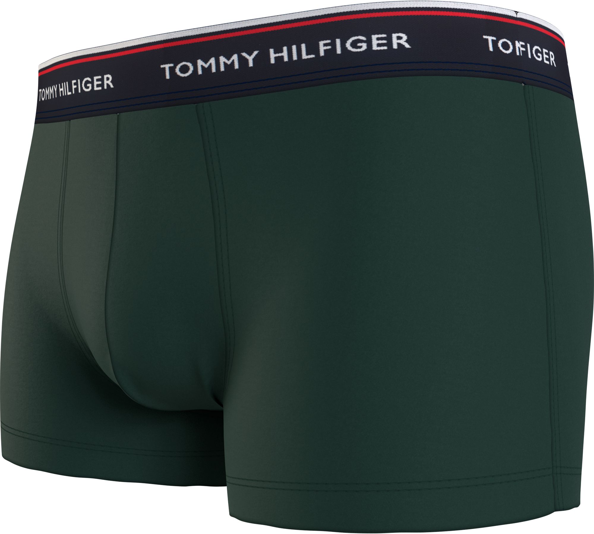 Tommy Hilfiger trunk (3-pack), heren boxers normale lengte, groen ...