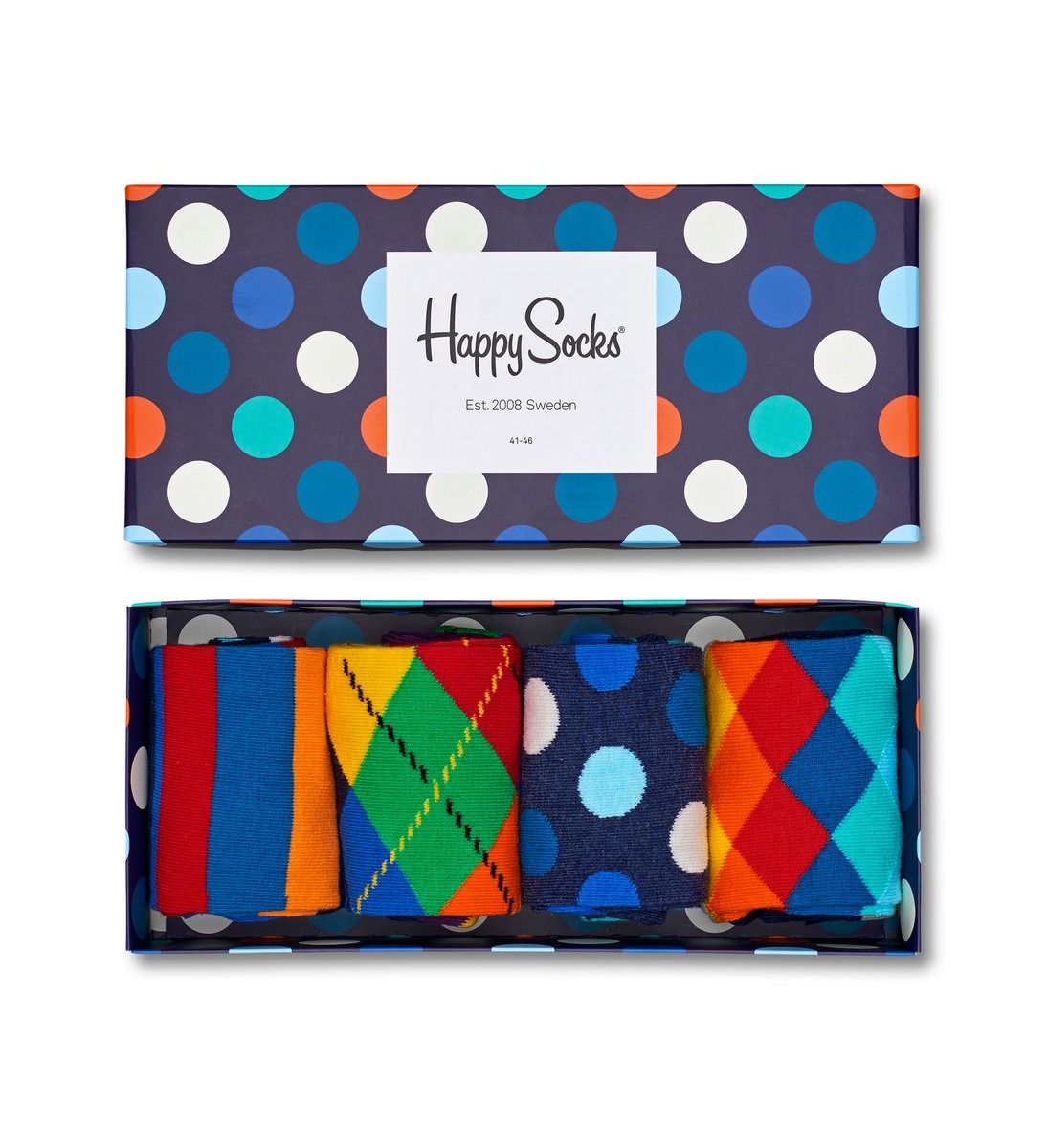 Happy Socks Mix Gift Box Gift Set (4-pack), unisex sokken in ...