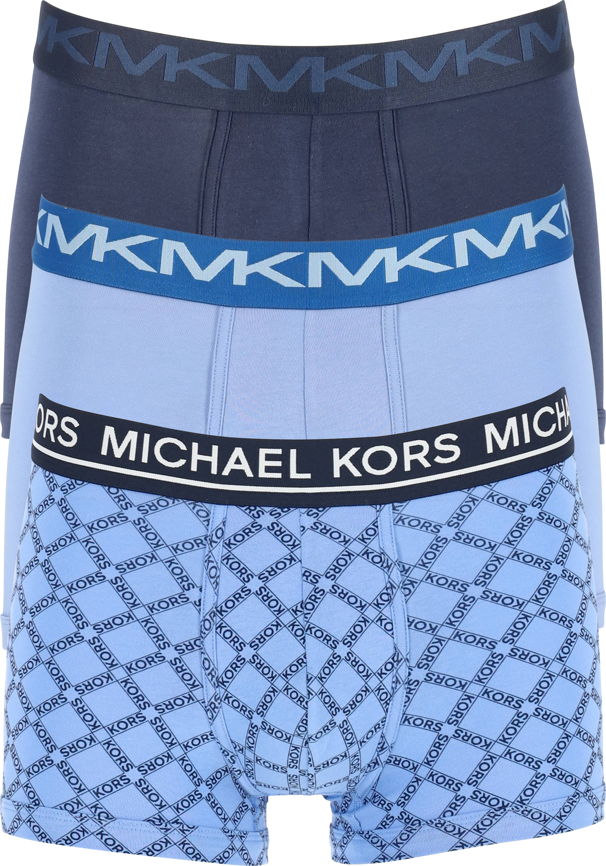 Michael Kors lage heren boxers kort (3-pack), donker- en lichtblauw en ...