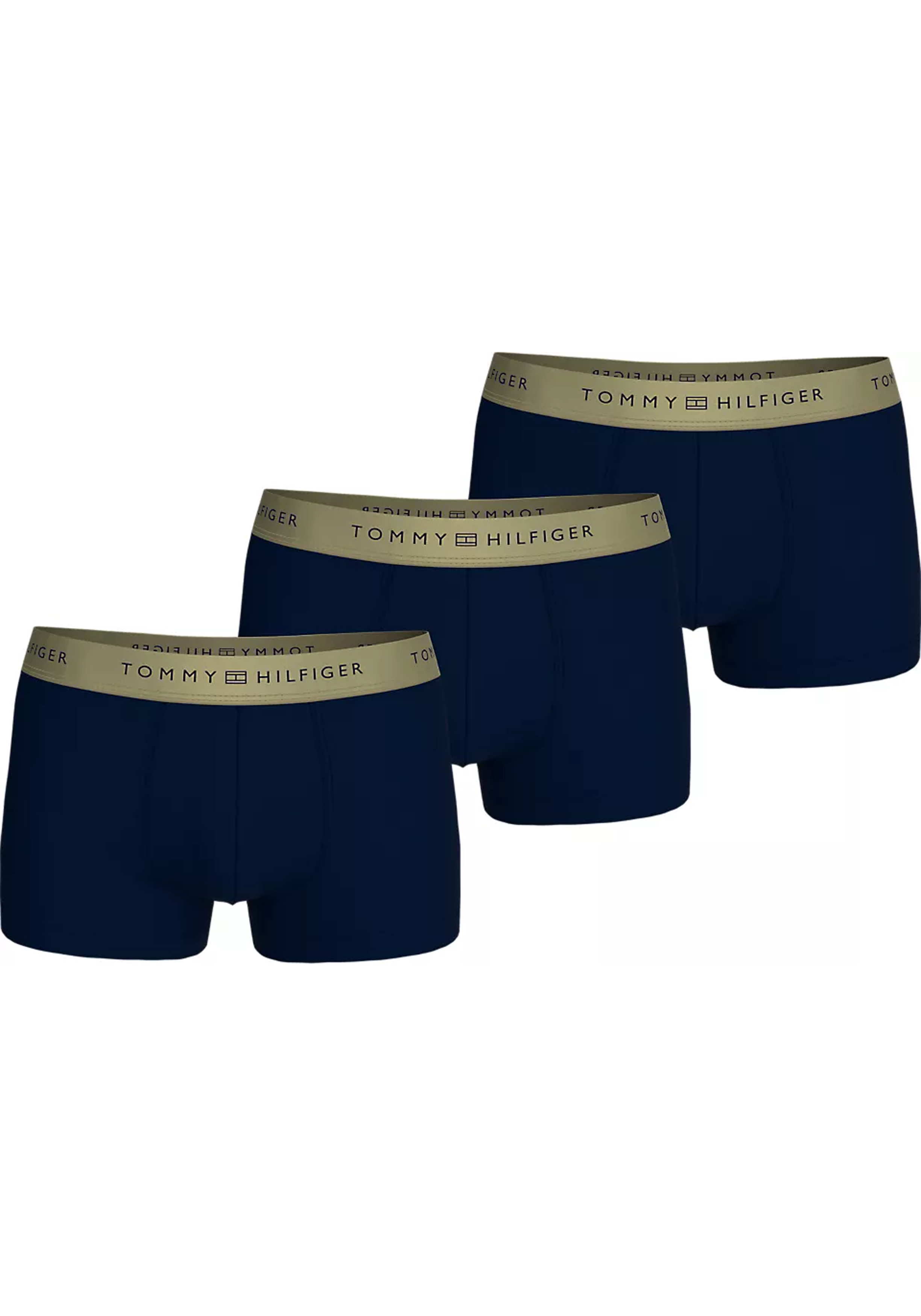 Tommy Hilfiger trunk (3-pack), heren boxers normale lengte, blauw met ...