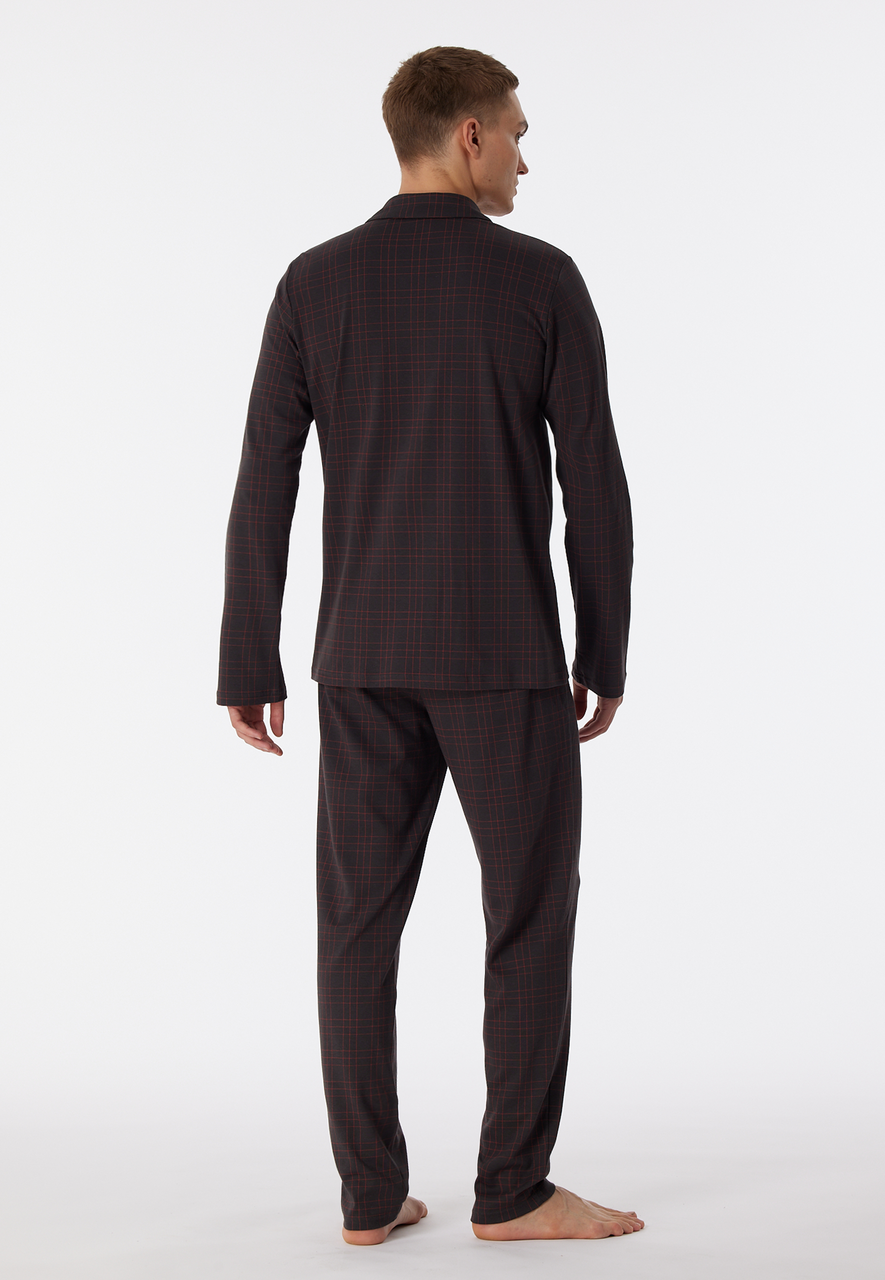 SCHIESSER Fine Interlock pyjamaset, heren pyjama lang interlock ...
