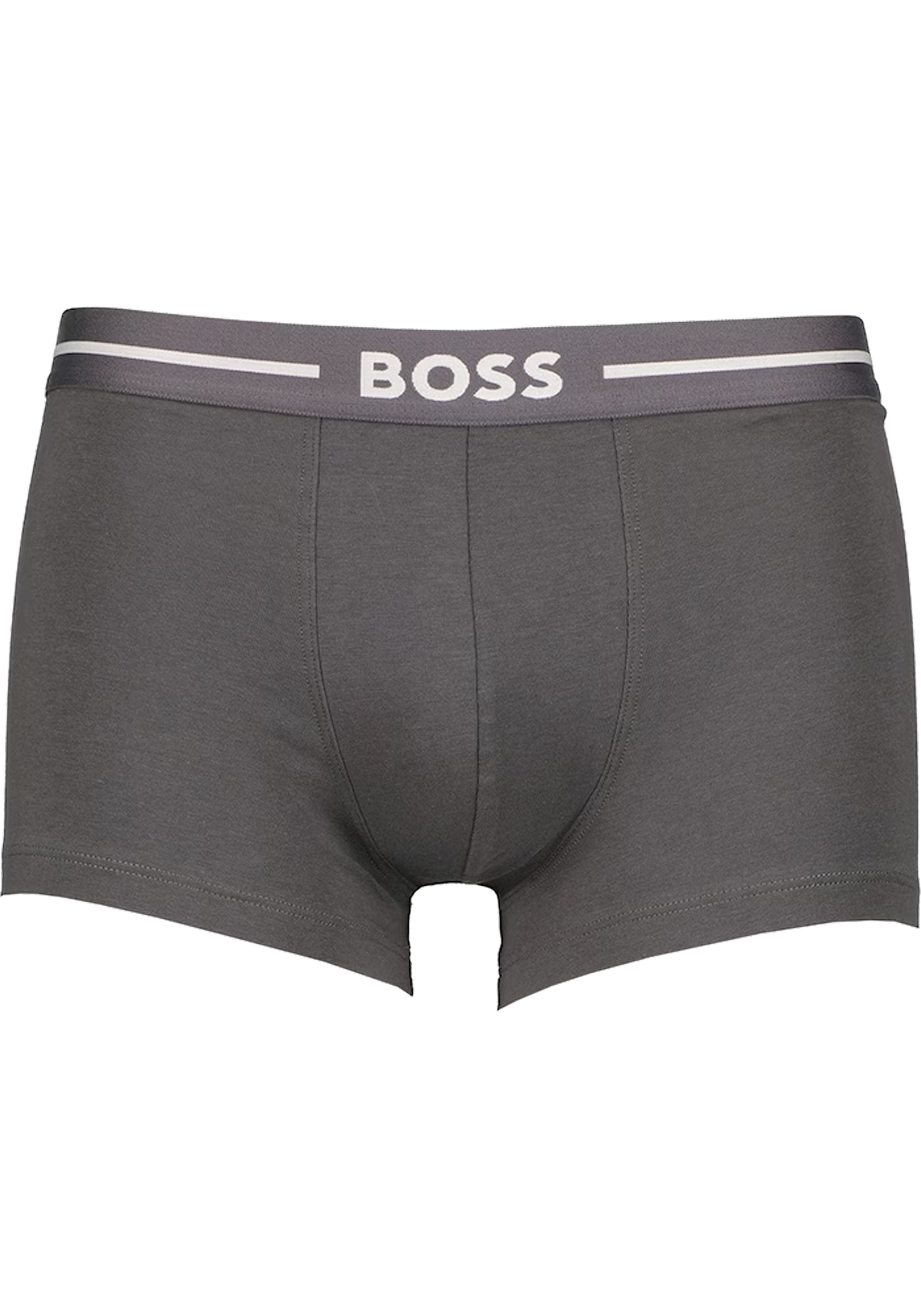 HUGO BOSS Bold trunks (3-pack), heren boxers kort, zwart, lila, grijs