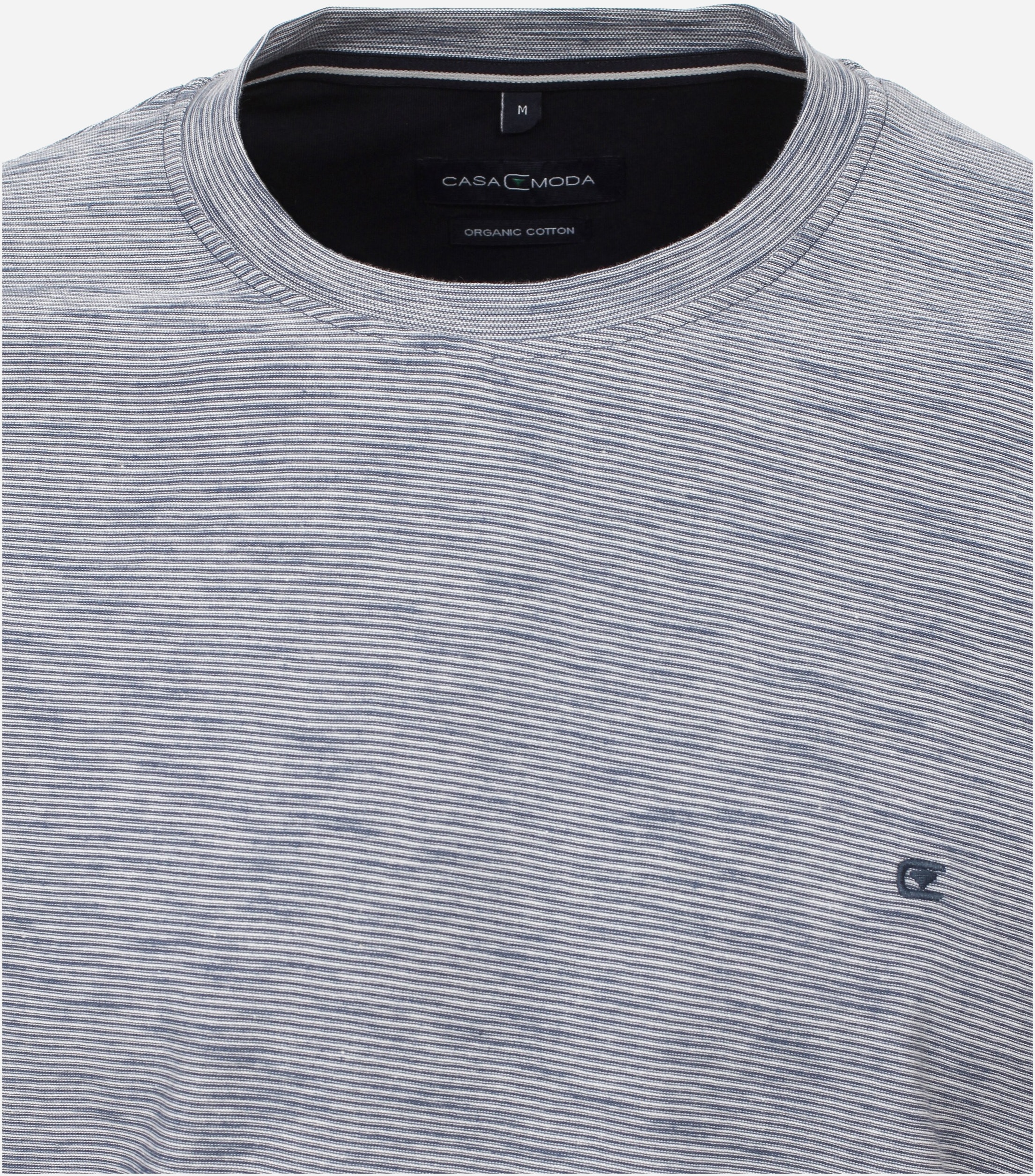 CASA MODA comfort fit heren T-shirt, blauw dessin
