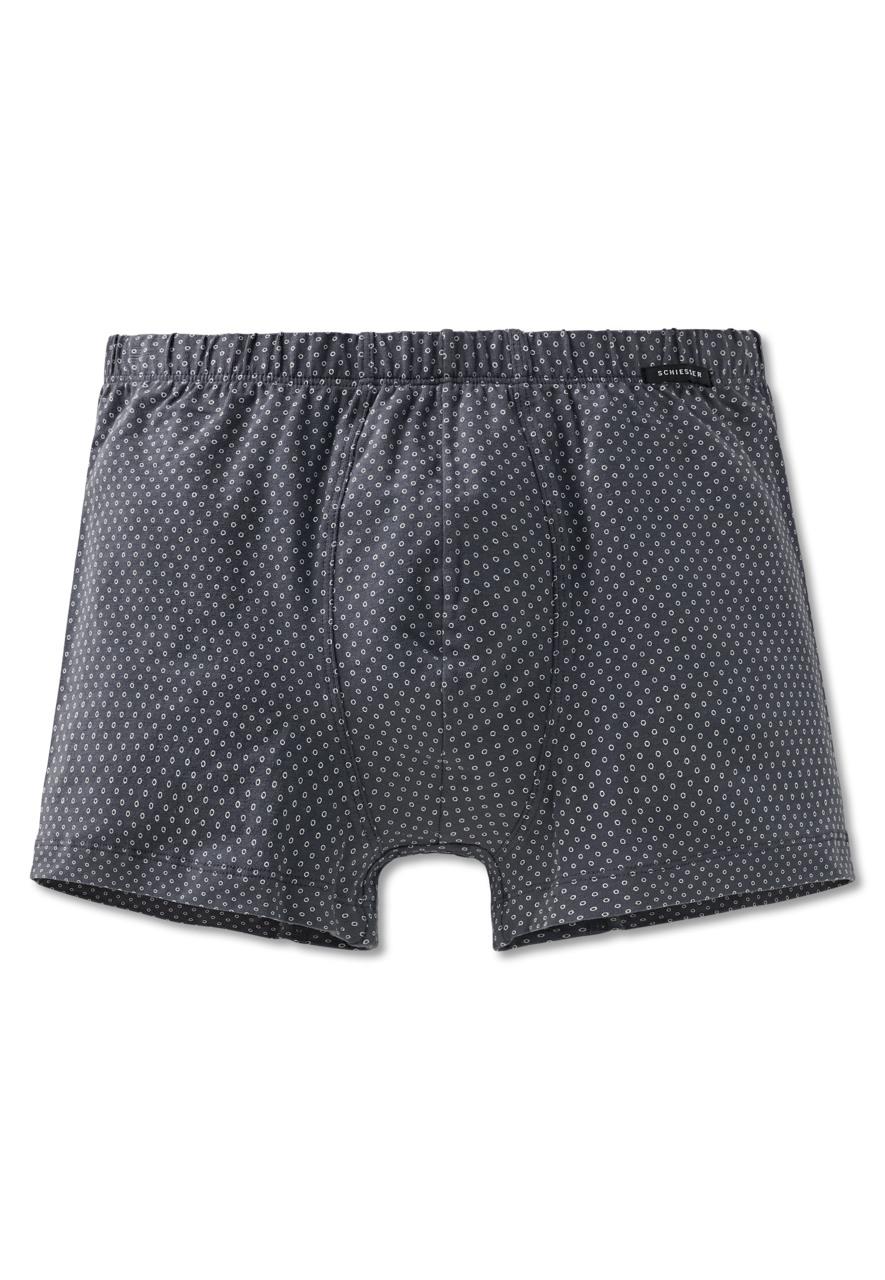 SCHIESSER Ebony boxer (1-pack), heren short antraciet-wit