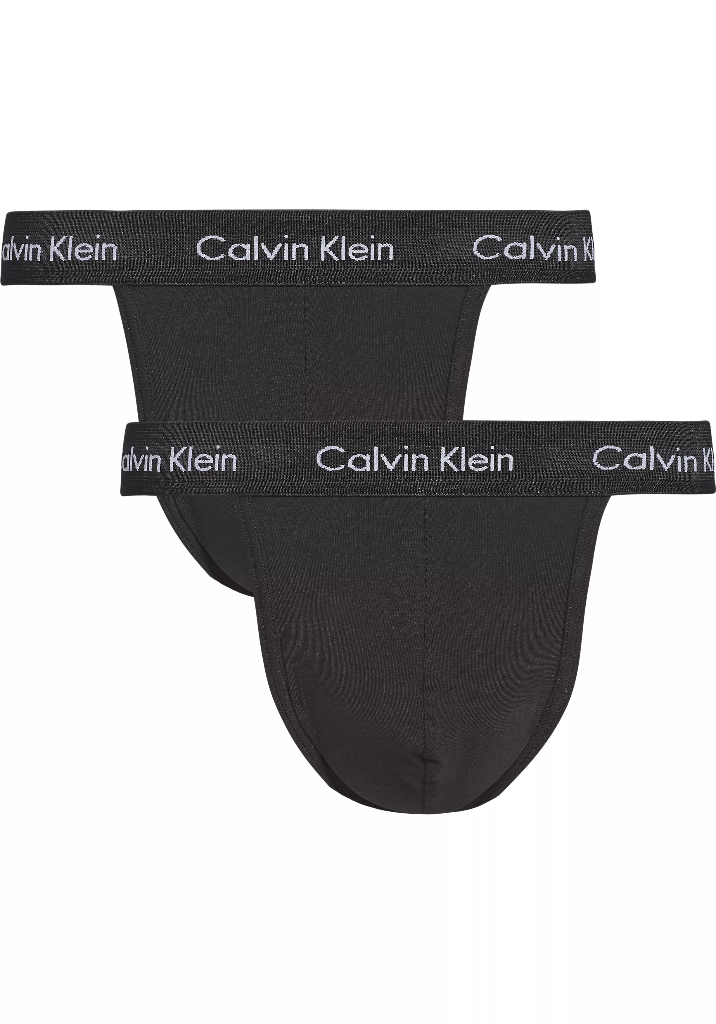 Calvin Klein Thong (2-pack), heren string, zwart
