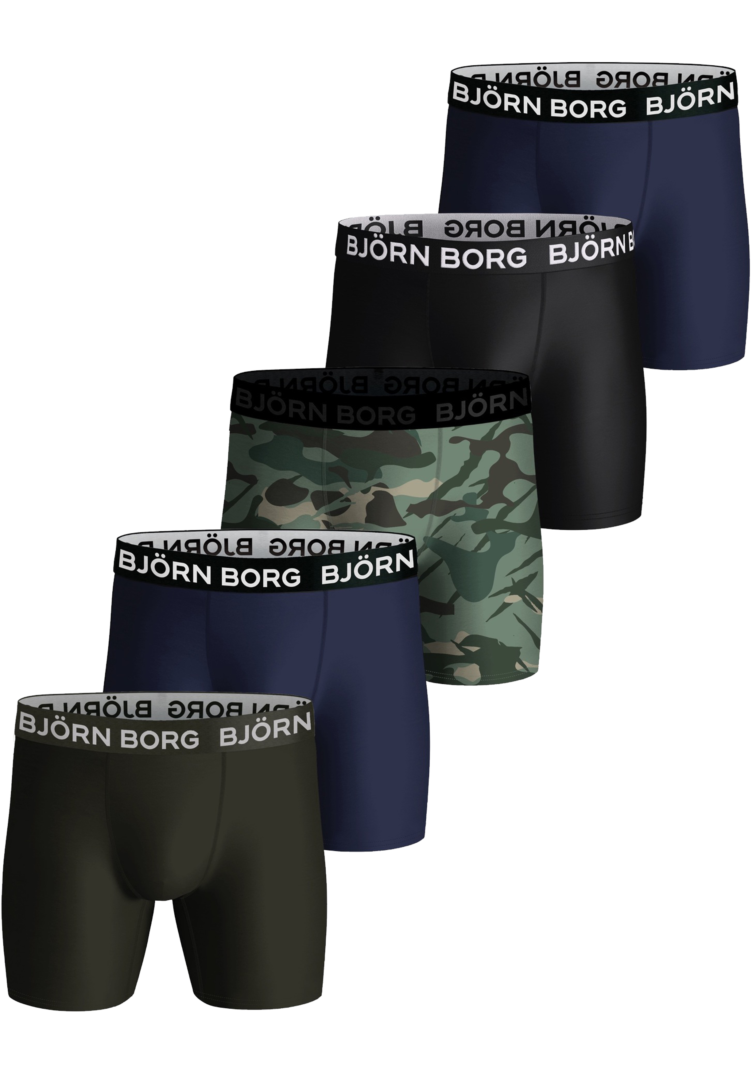 Bjorn Borg Performance boxers, microfiber heren boxers lange pijpen (5 ...