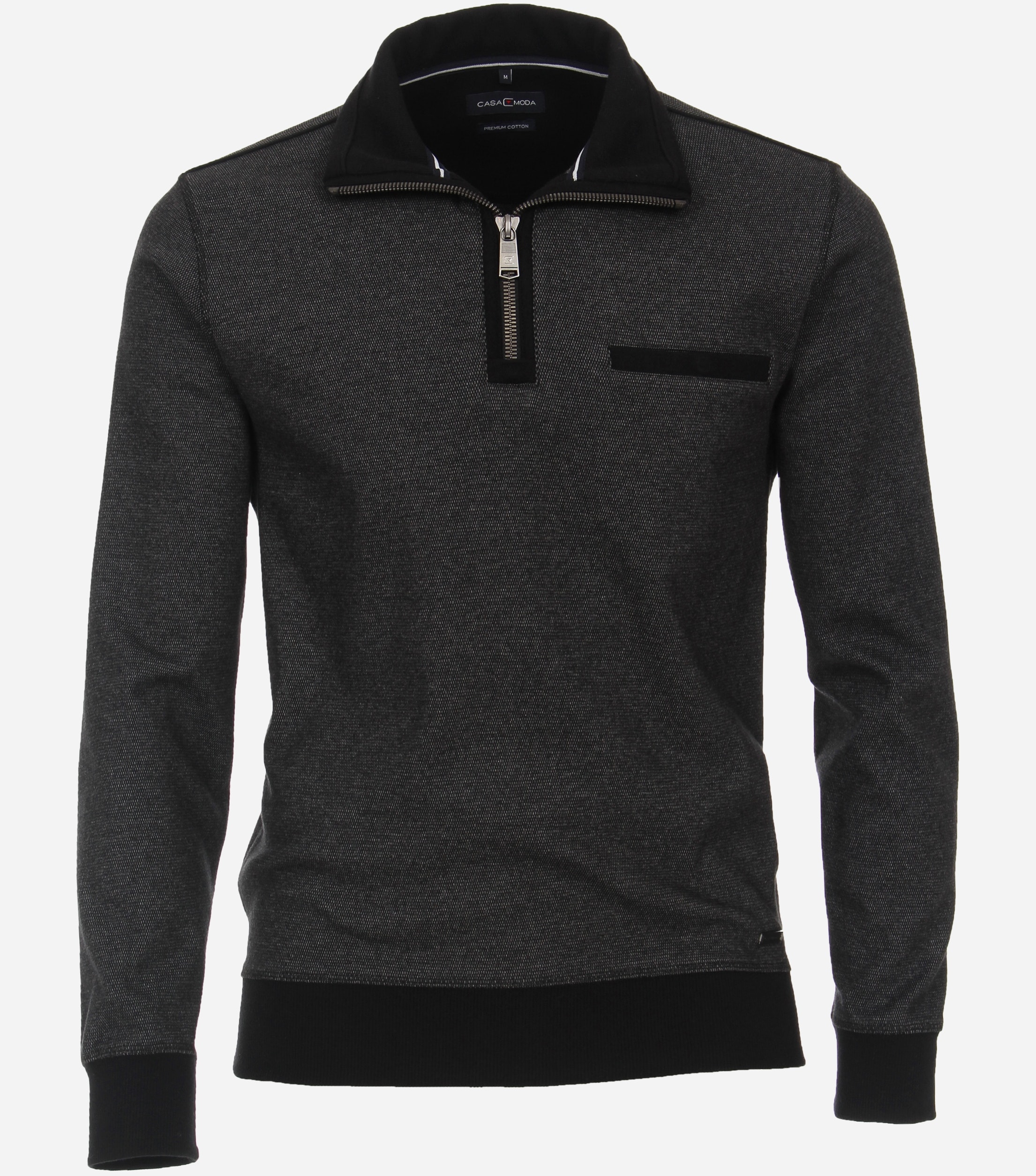 CASA MODA comfort fit schipperstrui, grijs melange