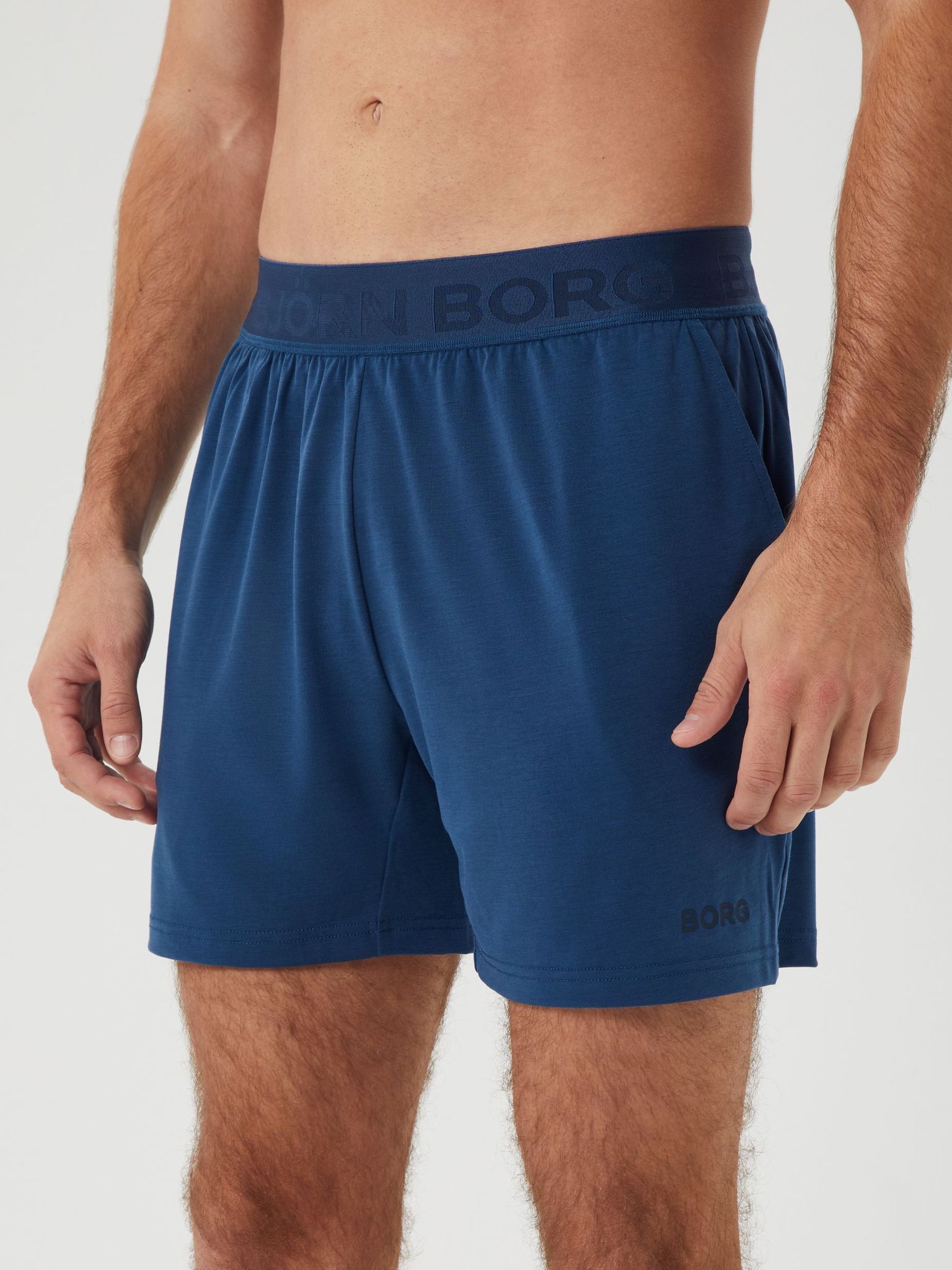 Bjorn Borg Lyocell Blend Shorts, heren broek kort, blauw