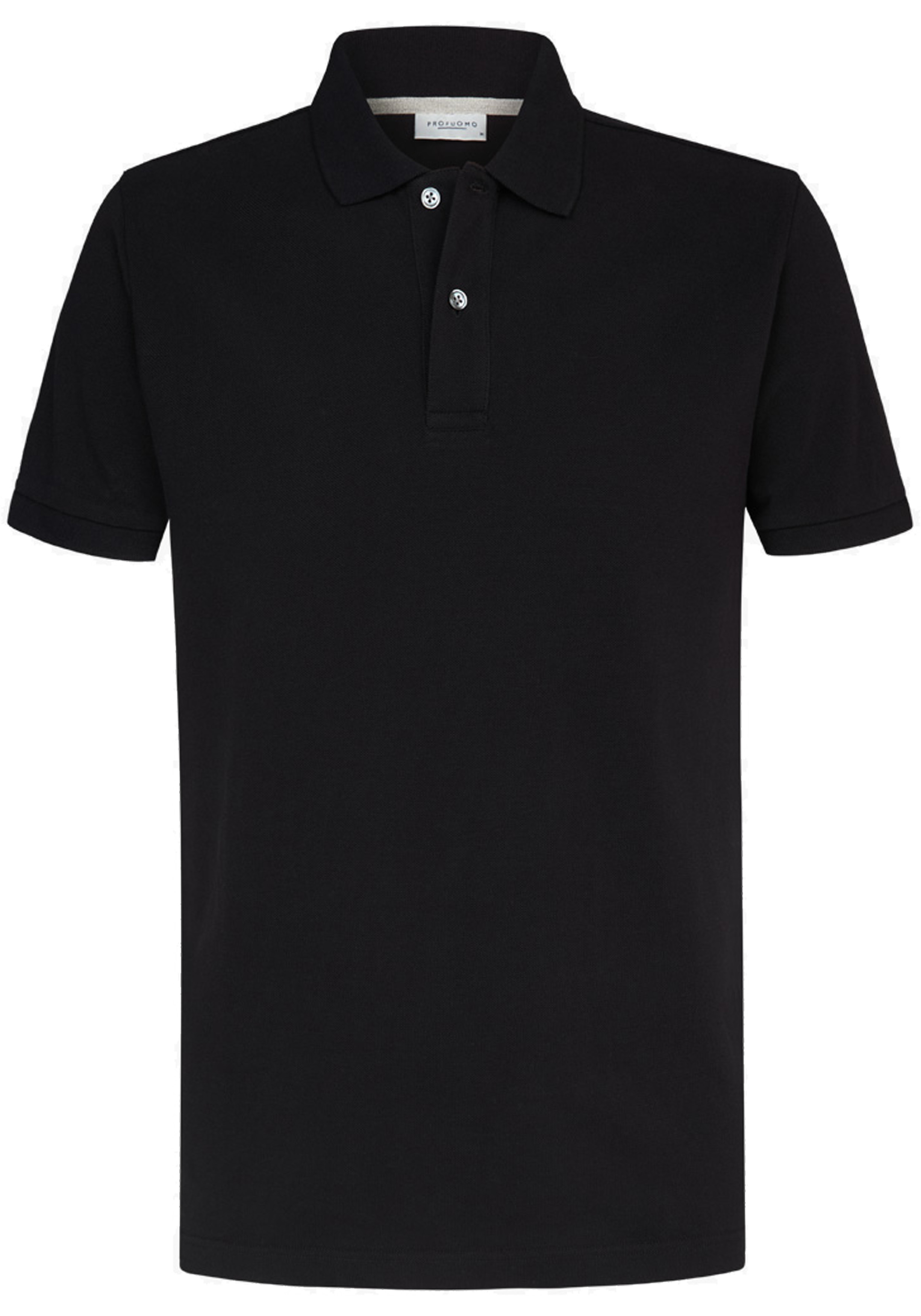 Profuomo slim fit heren polo, zwart