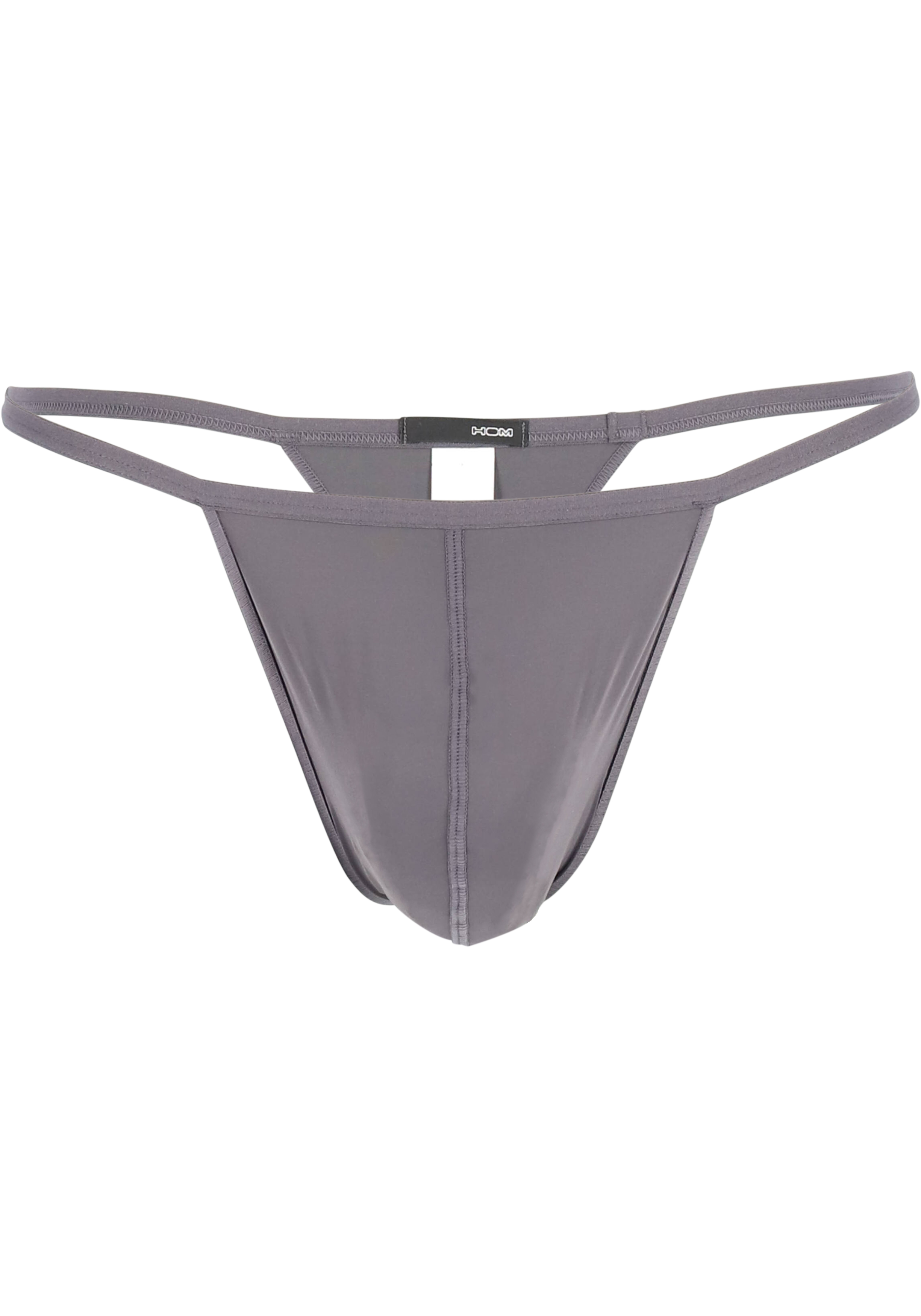 HOM Plume g-string (1-pack), heren string, antraciet grijs