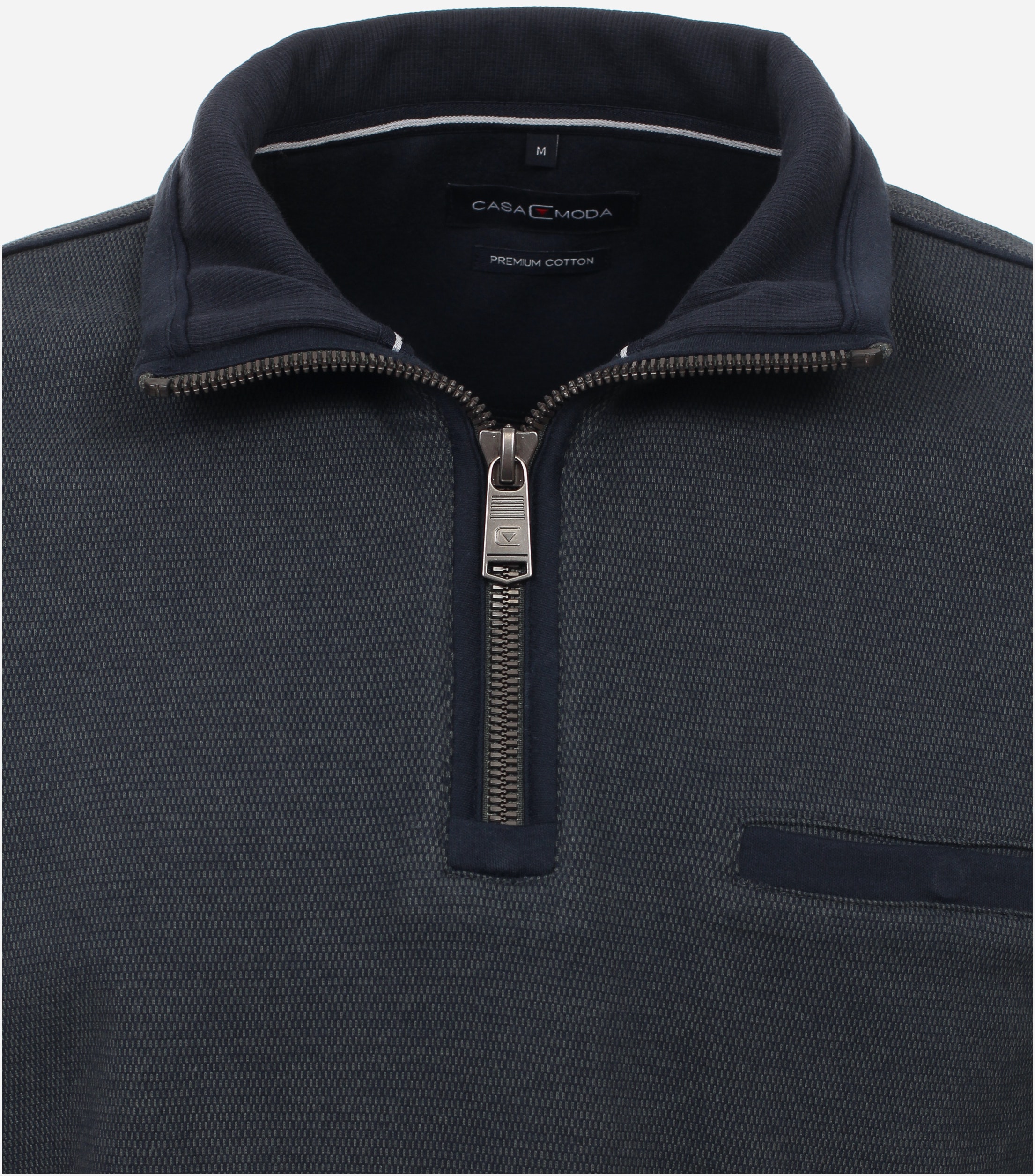 CASA MODA comfort fit schipperstrui, grijs melange