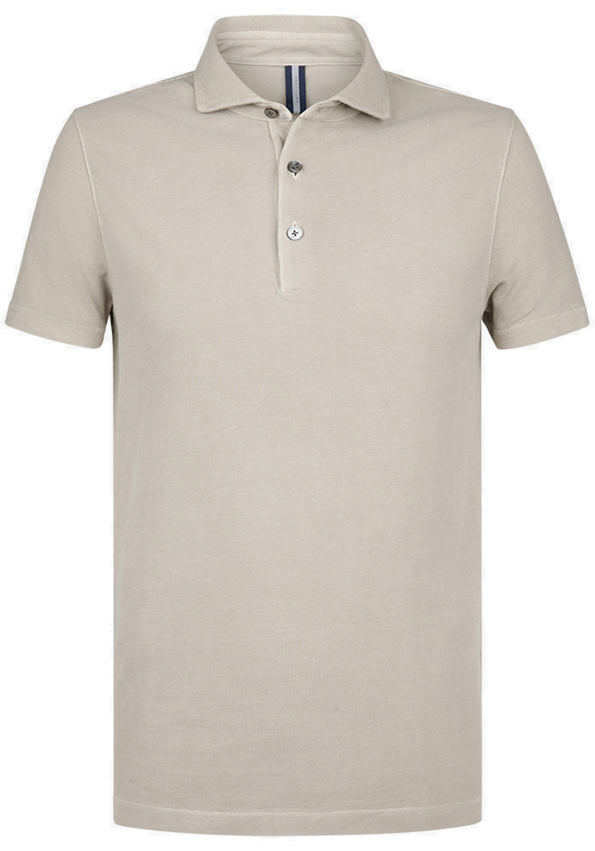 Profuomo slim fit heren polo, beige
