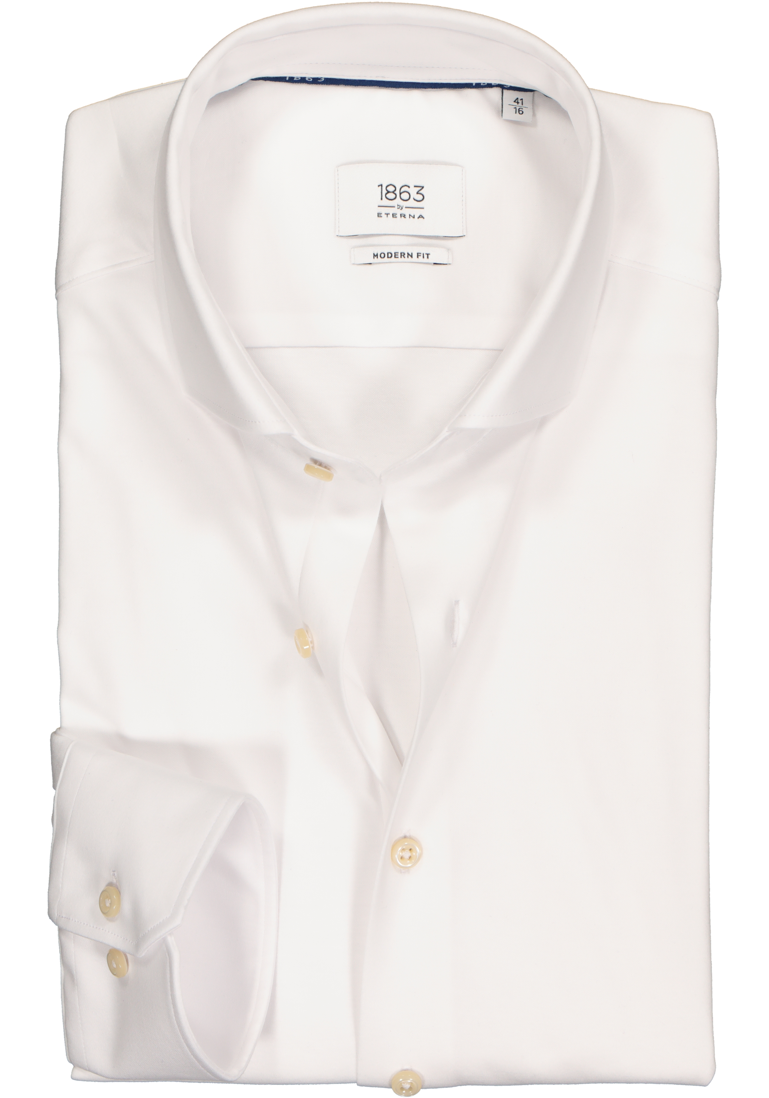 ETERNA modern fit overhemd, jersey heren overhemd, wit