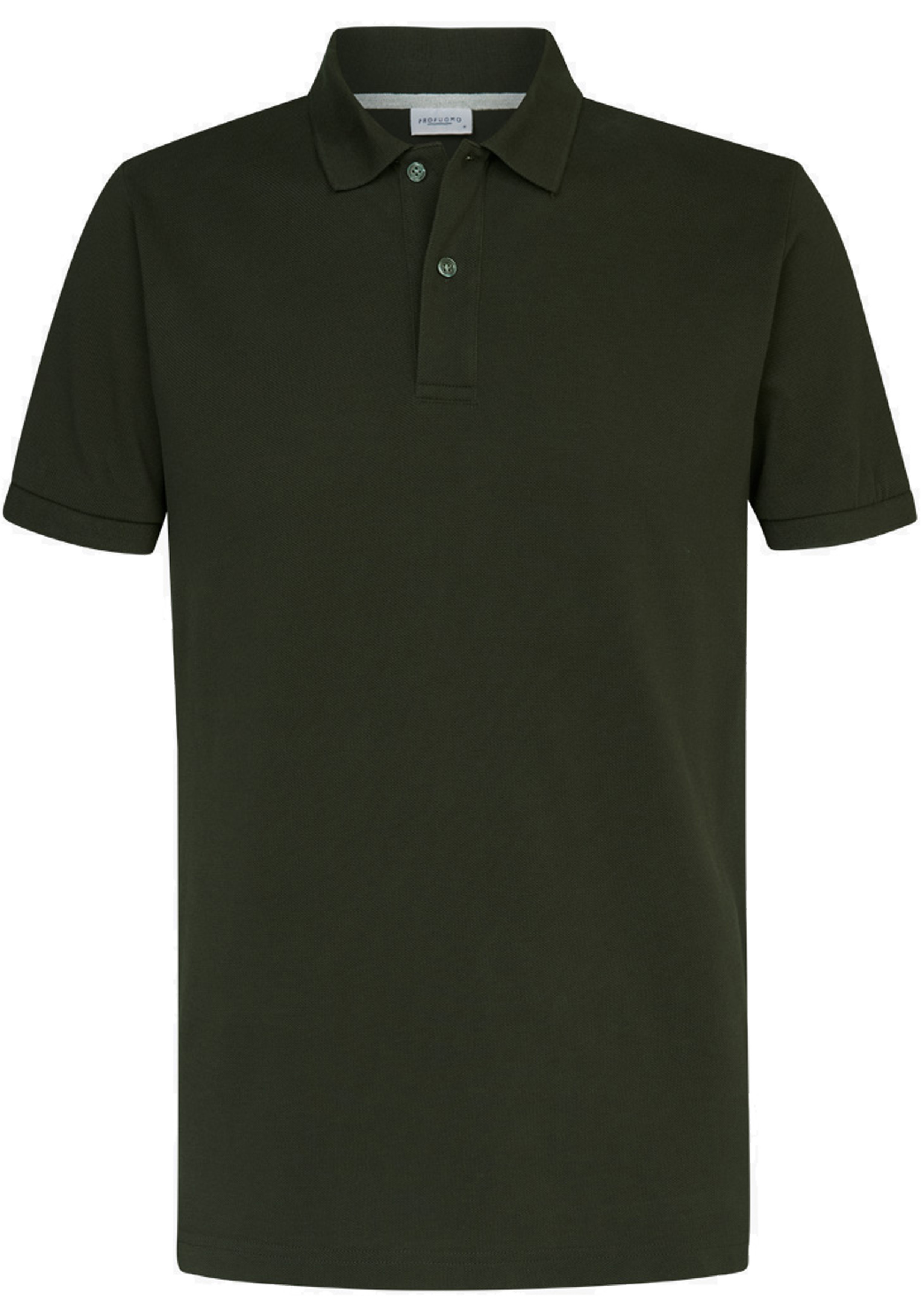 Profuomo slim fit heren polo, army groen