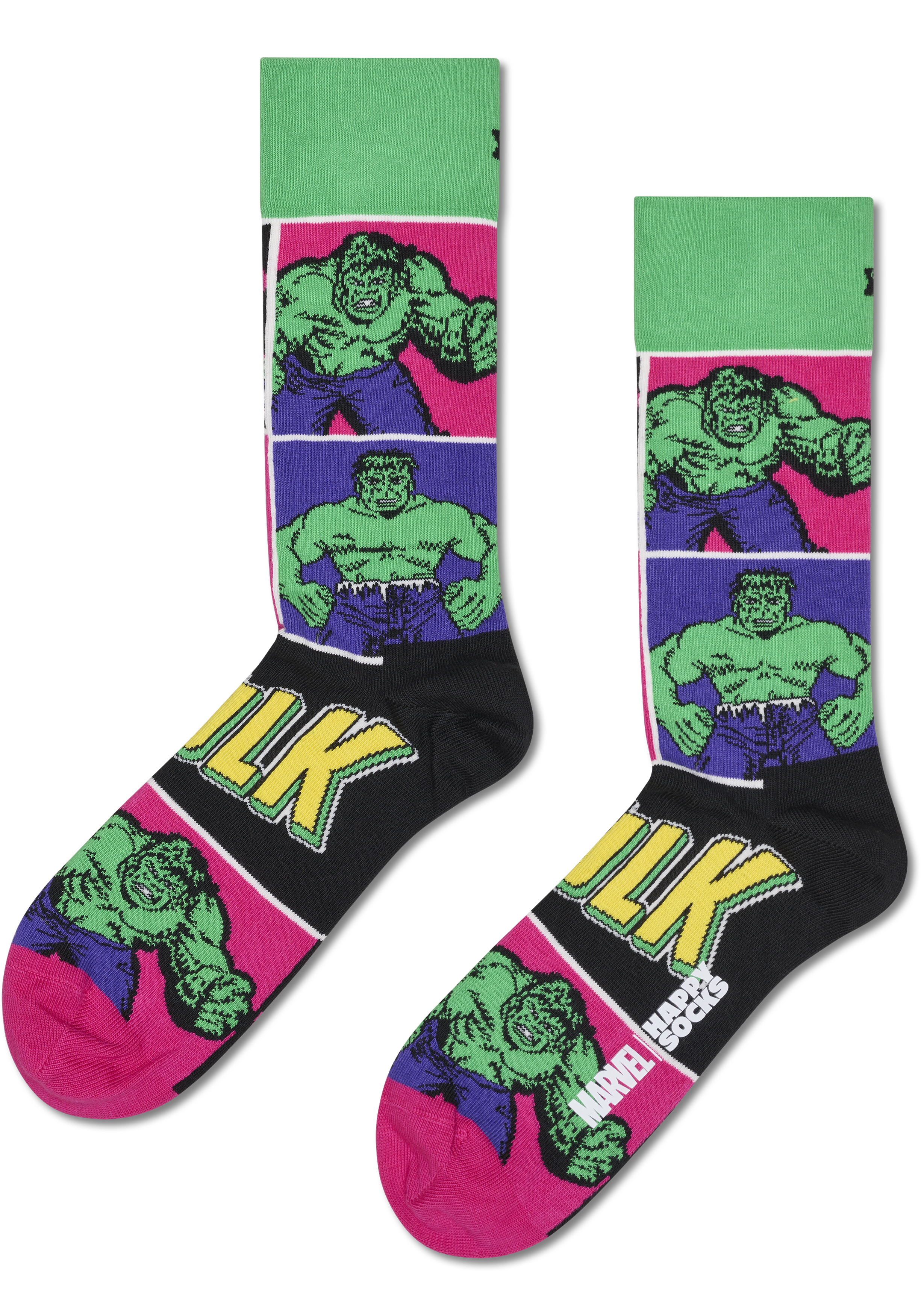 Happy Socks MARVEL Avengers The Hulk Sock, unisex sokken, groen