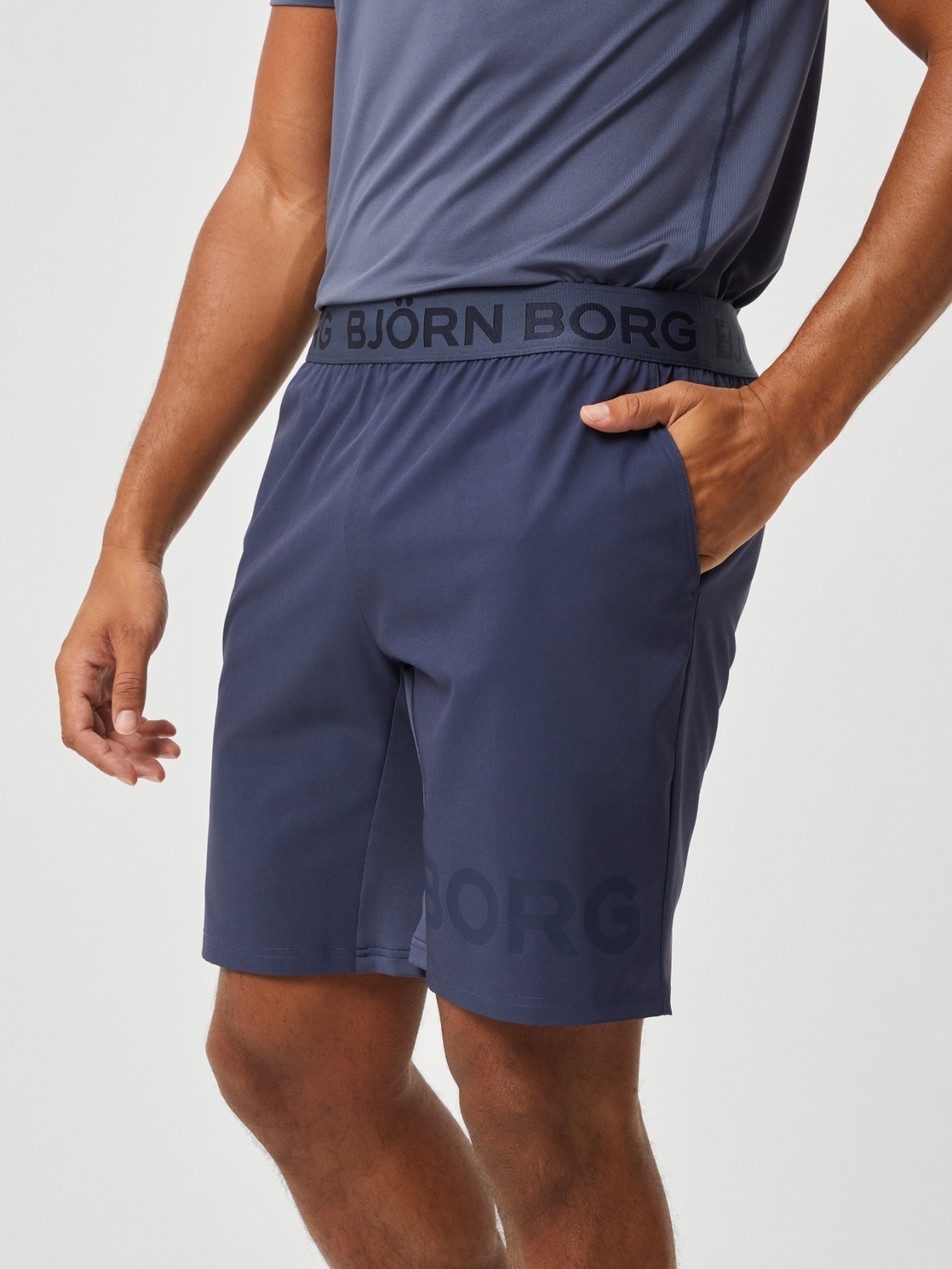 Bjorn Borg Shorts, heren broek kort, blauwgrijs