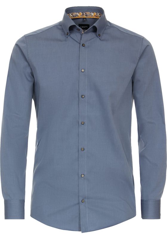 VENTI modern fit overhemd, popeline, blauw